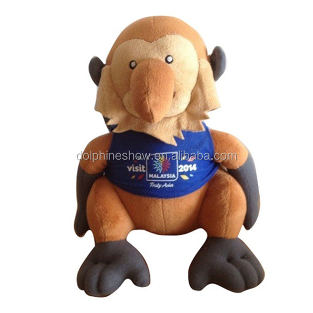 Shop Online Proboscis Monkey Stuffed Toys Lifelike Sitting Design ...