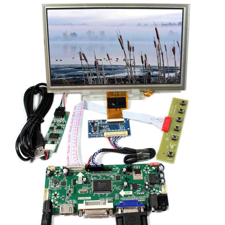 Controlador LCD Kit de placa con 8 pulgadas 1024x600 pantalla táctil LCD Panel| Alibaba.com