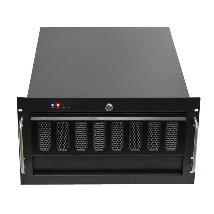 6u Rack Mount Metal Server Chassis Case With 6 Fans, Btx Form Factor
