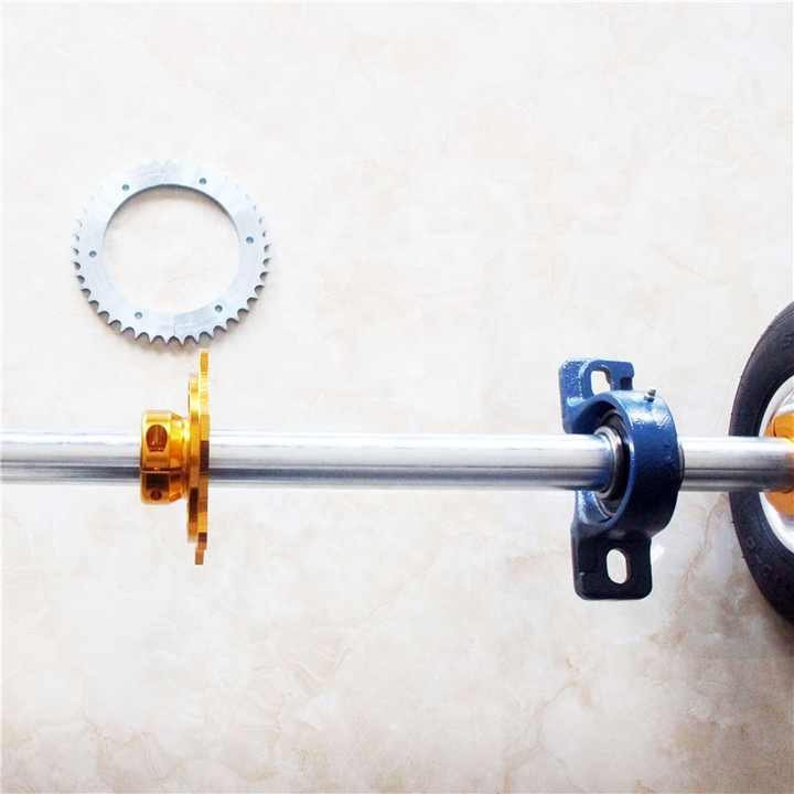 1040mm Go Kart Solid Axle Assembly - Durable & High Performance