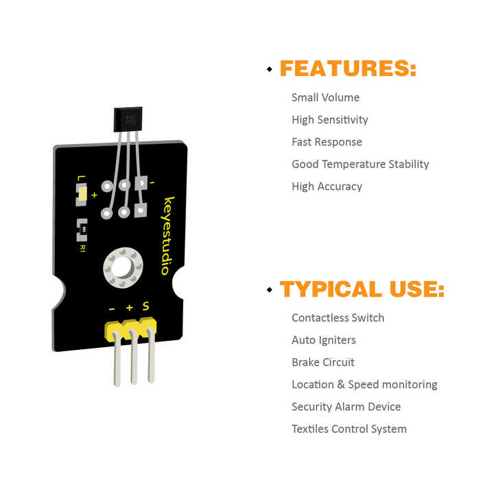 Keyestudio Hall Magnetic Sensor Module for Arduino & Microbit