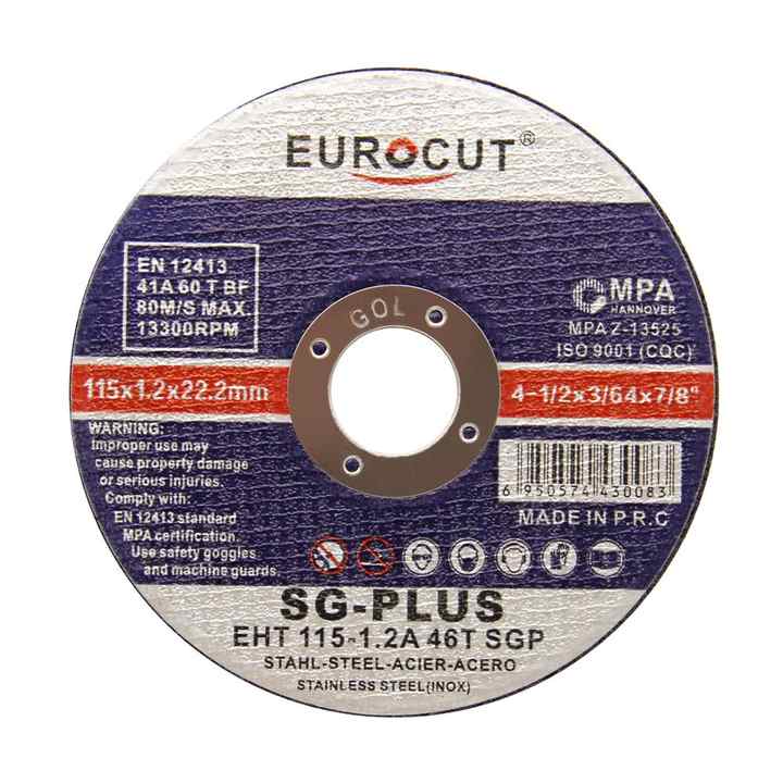 EUROCUT-disco de corte de alta velocidad para ruedas abrasivas de metal ...