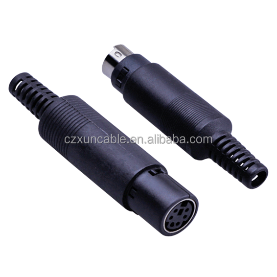 Bxon 6Pin Mini DIN Connector - Male & Female Power Connector for Audio ...
