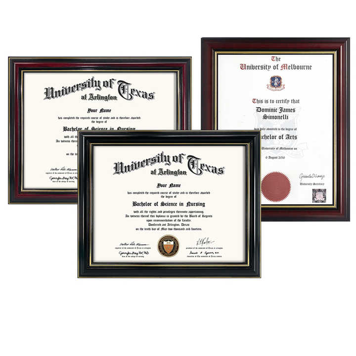 Mondon Eco-Friendly Cherry Graduation Certificate Frame