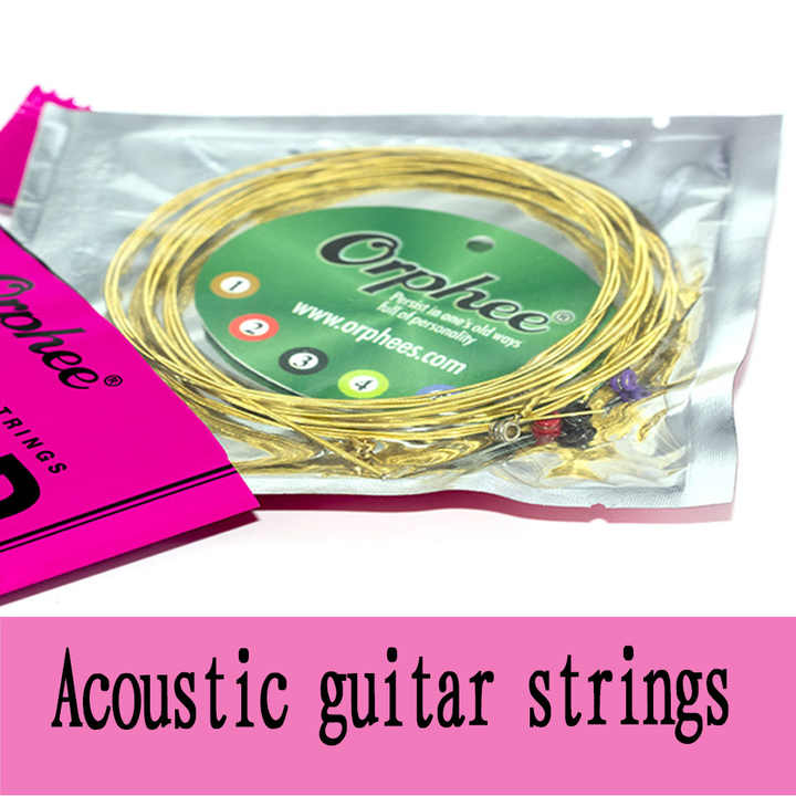 Orphee TX620 630 640 Acoustic Guitar Strings Hexagon Carbon Steel Metal ...