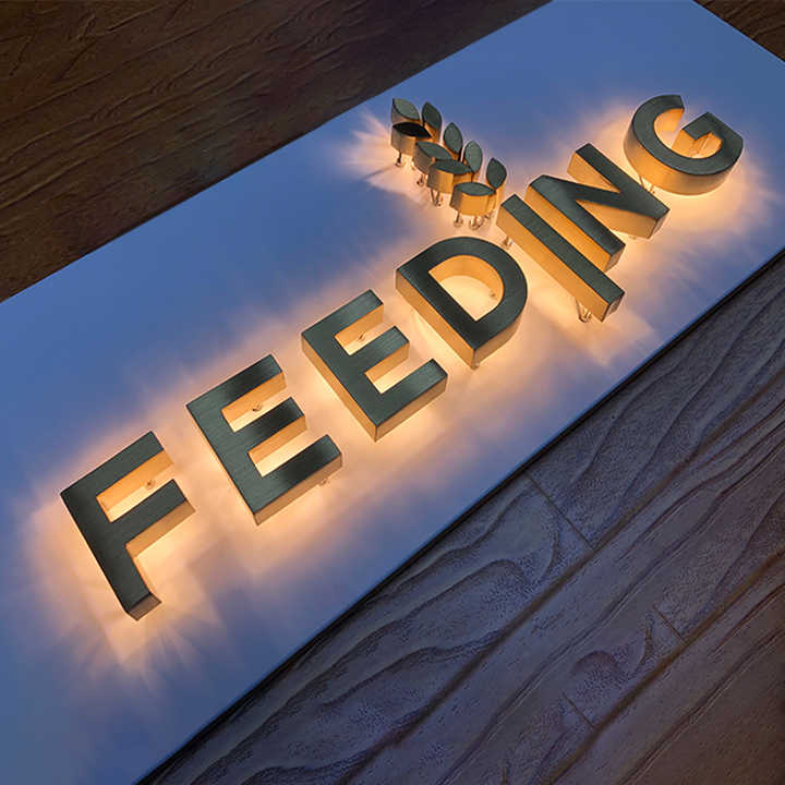 3D LED Logo Light Sign - Custom Backlit Letter Shop Store