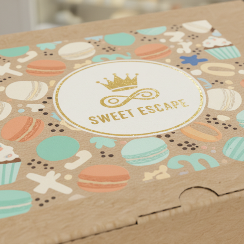 Custom Colorful Macaron Dessert Food Recyclable Eco-Friendly Hot ...