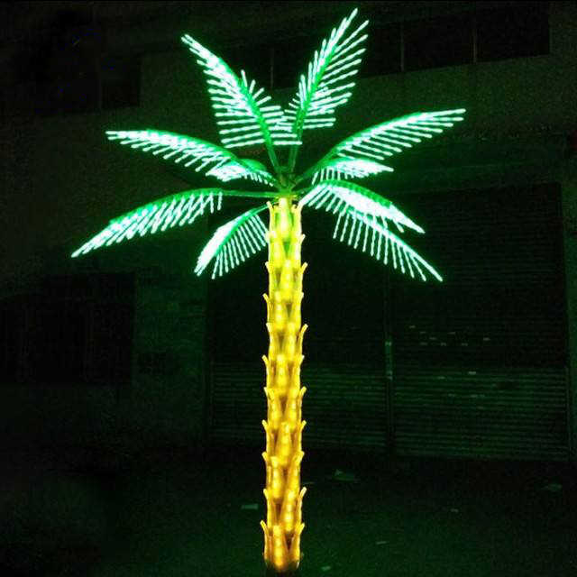 Coconut Palm Tree LED Lights - Durable Outdoor Christmas Decor