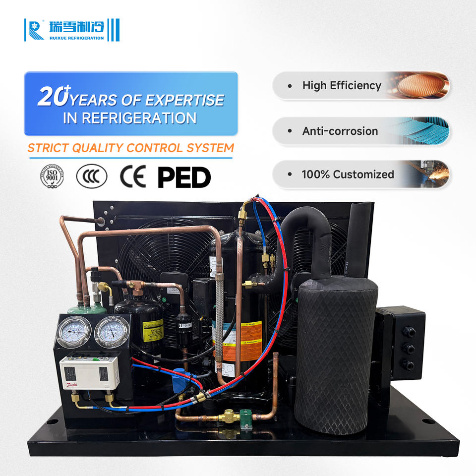 Cold Storage Condenser Refrigeration Unit Chiller Freezer Room Cold ...