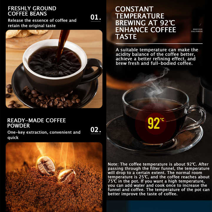 Fully Automatic Stainless Steel Electric Grinding Coffee Maker ...