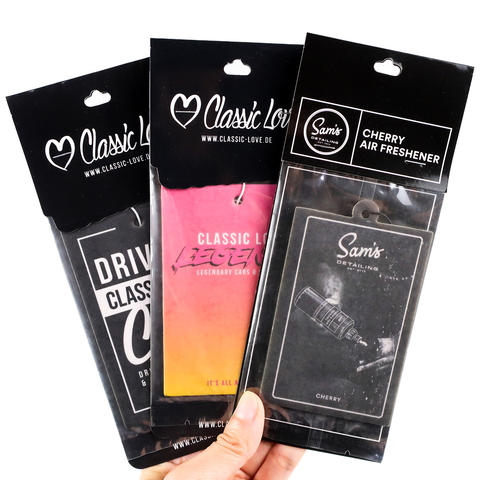 Customized Logo All Scents Refresh Paper Car Air Fragrance