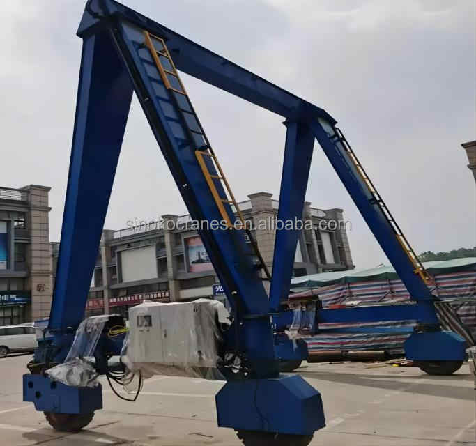 CE Certified RTG Rubber Tire Wheeled Movable Gantry Crane 10 Ton 20 Ton ...