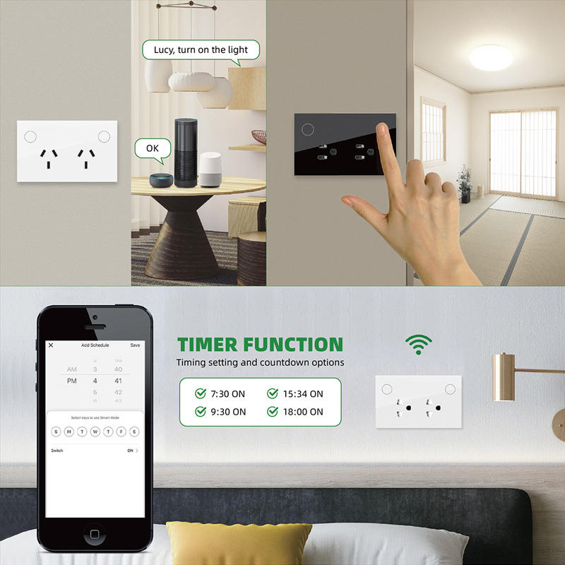 IGOTO Smart Wifi Wall Socket Zigbee Socket Wall WiFi Tuya Bluetooth NFC ...