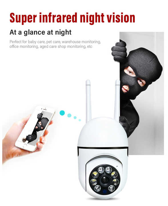 360 Rotating A7 Wifi Wireless Camera - Smart Security
