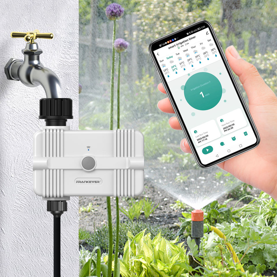 TUYA WIFI Electronic Irrigation Controller Smart Garden Programs ...