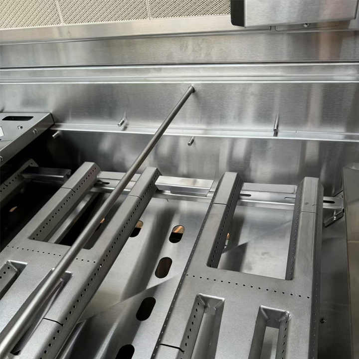 304 SUS 4 Main Burner Built in Bbq Gas Grill 42" With Infrared Back ...