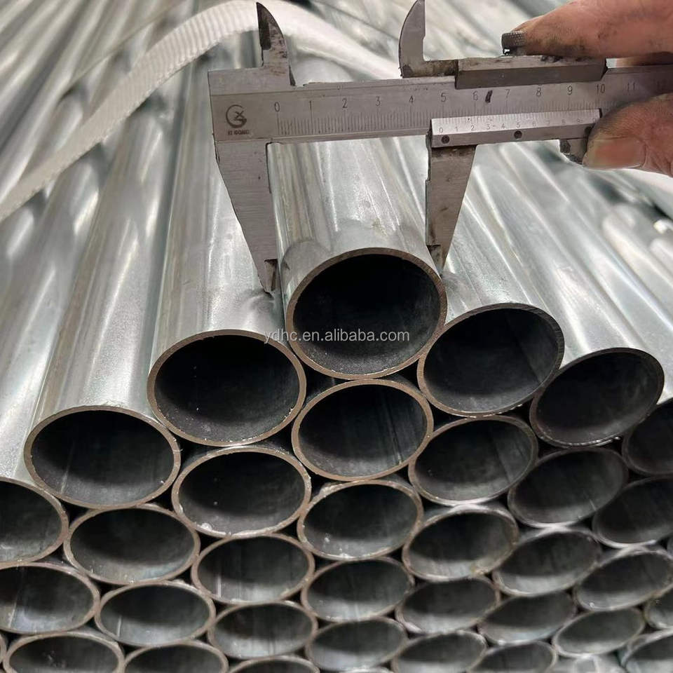 Hot Dipped Galvanized Steel Round Pipe 0.5mm 1mm 1.5mm 2mm Thick ...