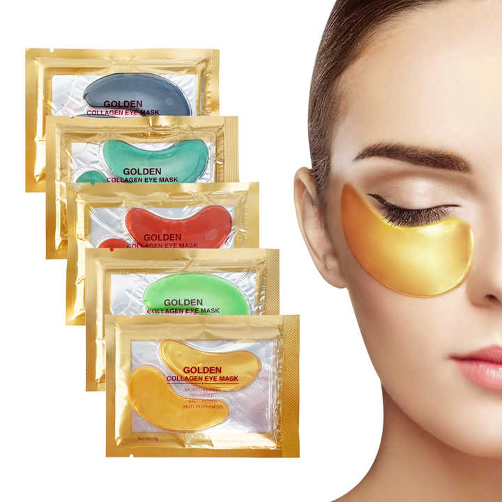 Premium 24K Gold Eye Masks - Hyaluronic Acid & Collagen