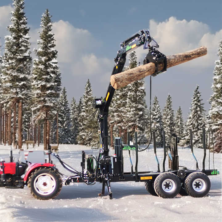 Truck and Tractor Mounted Wood Forestry Grapple Loader