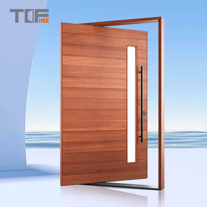 5ft Aluminum Panel Pivot Door Over Height Entry Residential Modern ...