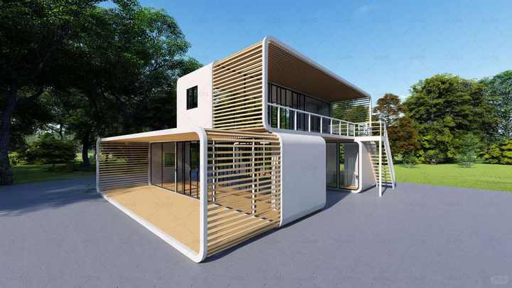 Portable Luxury Apple Cabin - 2 Bedroom Modern Home