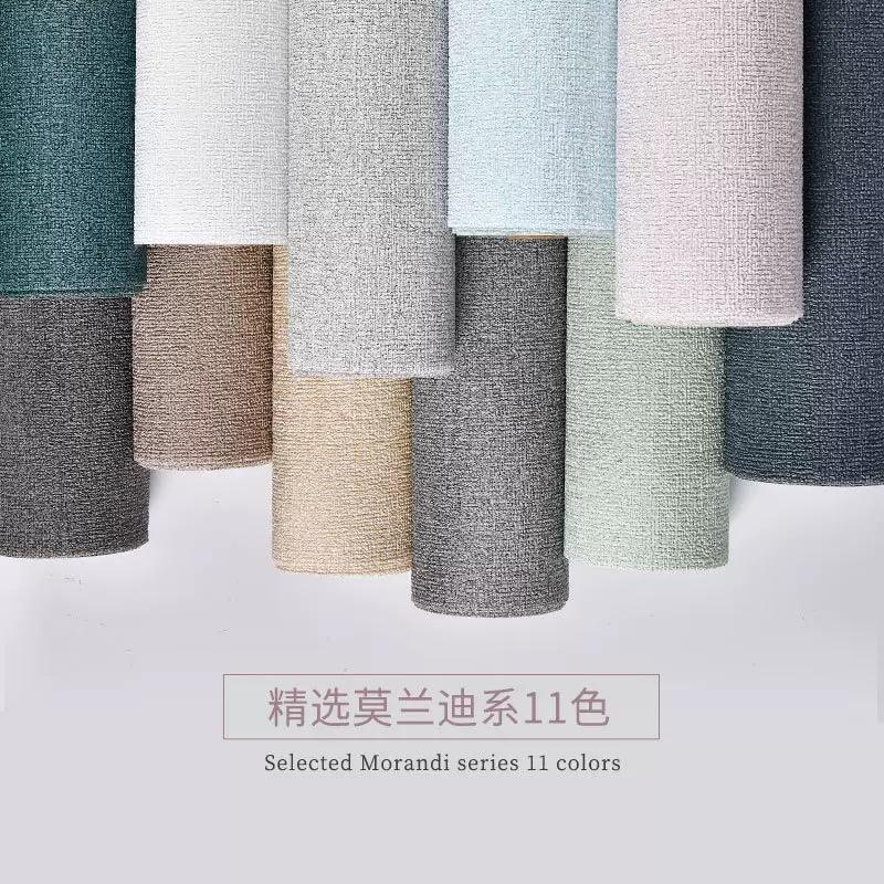 3D Linen Texture Wallpaper Self-Adhesive Continuous Roll Wall Sticker ...