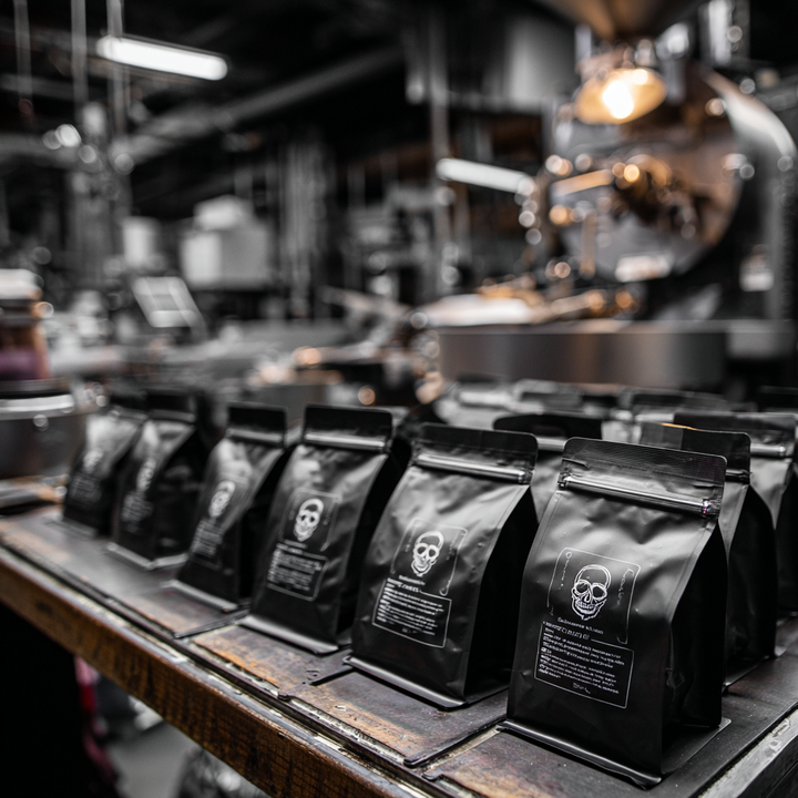 AT PACK 8oz 12oz 16oz Custom Kraft Flat Bottom Coffee Bags Resealable ...