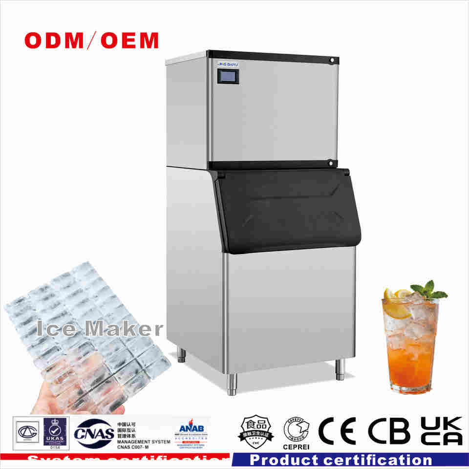 Water-cooled Split Type Ice Maker Energy Saving Commercial Ice Maker ...