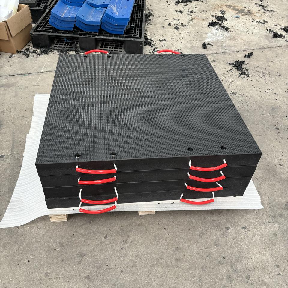 100% Virgin UHMWPE Outrigger Pads Crane Support Pad Jack Stabilizer Pad ...