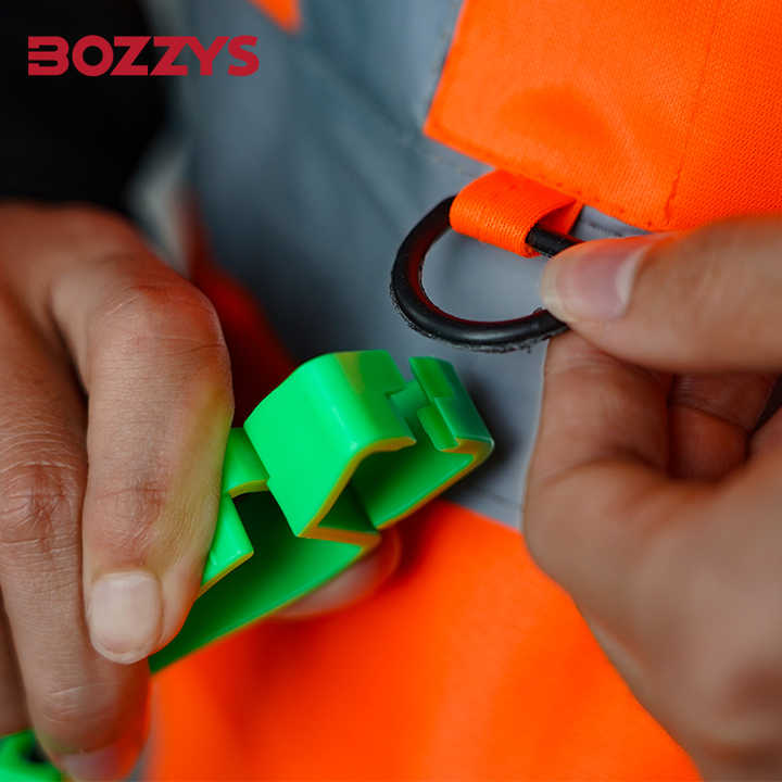 OEM High Strength POM Plastic Safety Work Gloves Anti-lost Hook Fixing ...