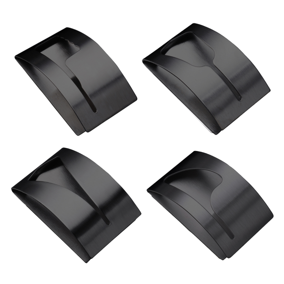 Lerju Brushed Stainless Steel Modern Fixed Bath Towel Bar No Drilling ...