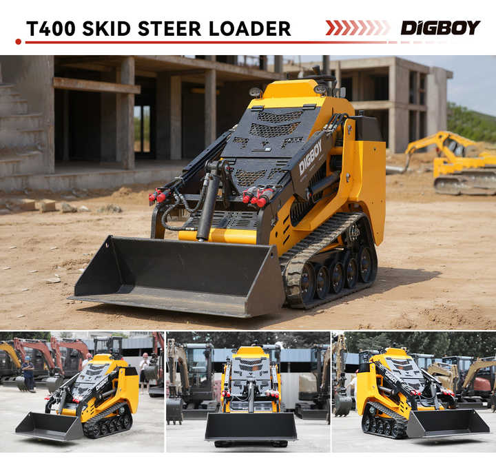 High Efficiency Kubota Walk-behind Mini Skid Steer with Backhoe ...
