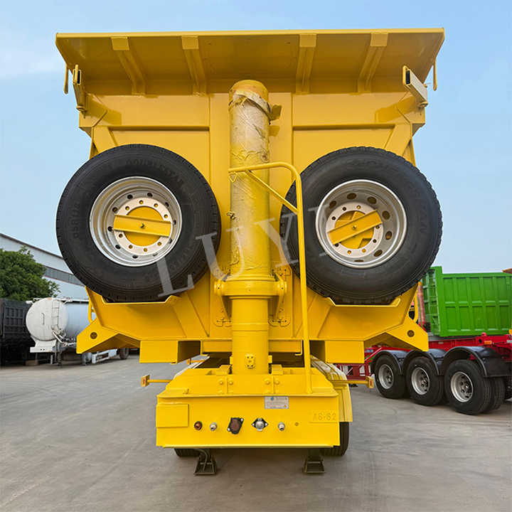 Heavy-Duty 6-Axle Rear-Dump Semi-Trailer 80-120T Capacity for Rock/Sand ...