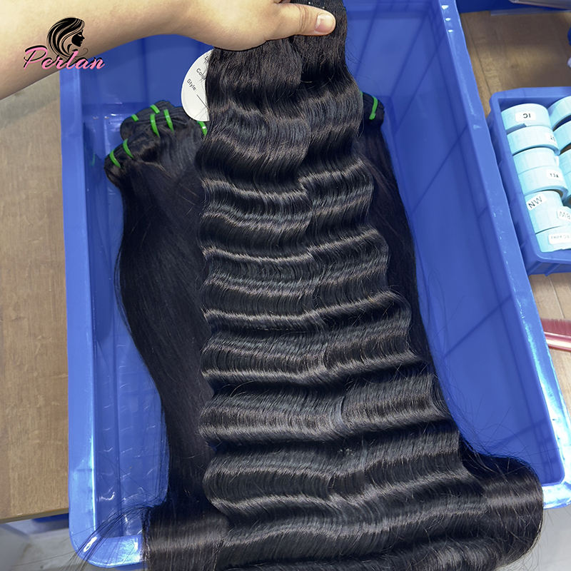 100% Raw Unprocessed Indian Temple Virgin Water Wave Bundles Natural ...