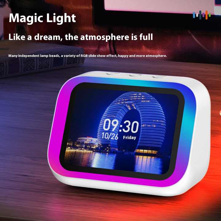 Smart AI Bluetooth Speaker with Voice Control & LED Display