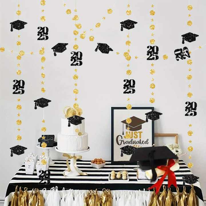 3 Meter 2025 Graduation Garland,Class of 2025 Hanging Decor,2025 ...
