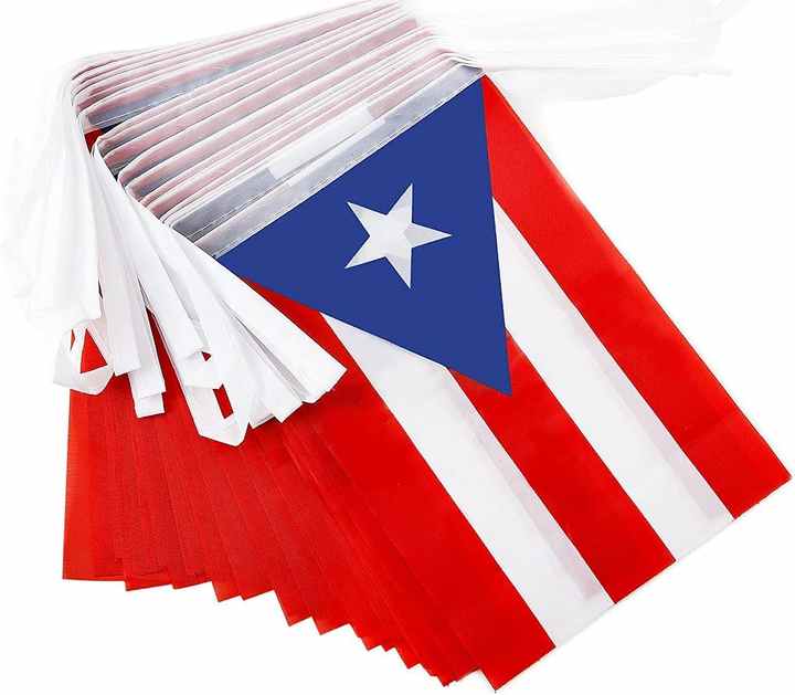 Wholesale Puerto Rican Small String Mini Flag Bunting Decorations