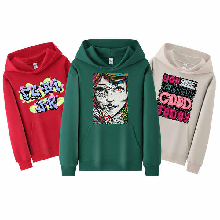 Customized Logo, No Drawstring Men's Hoodies and Sweatshirts