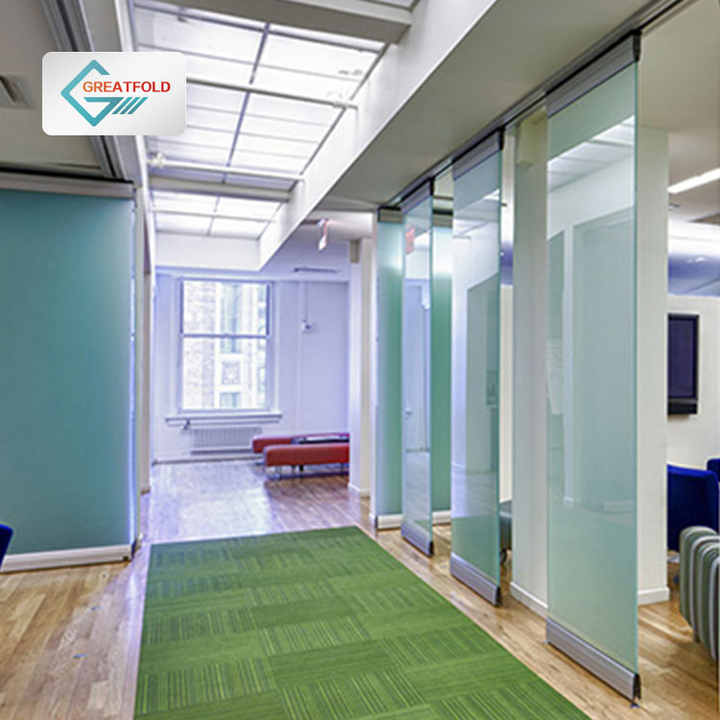 Aluminium Movable Sliding Folding Partition Glass Door - OEM