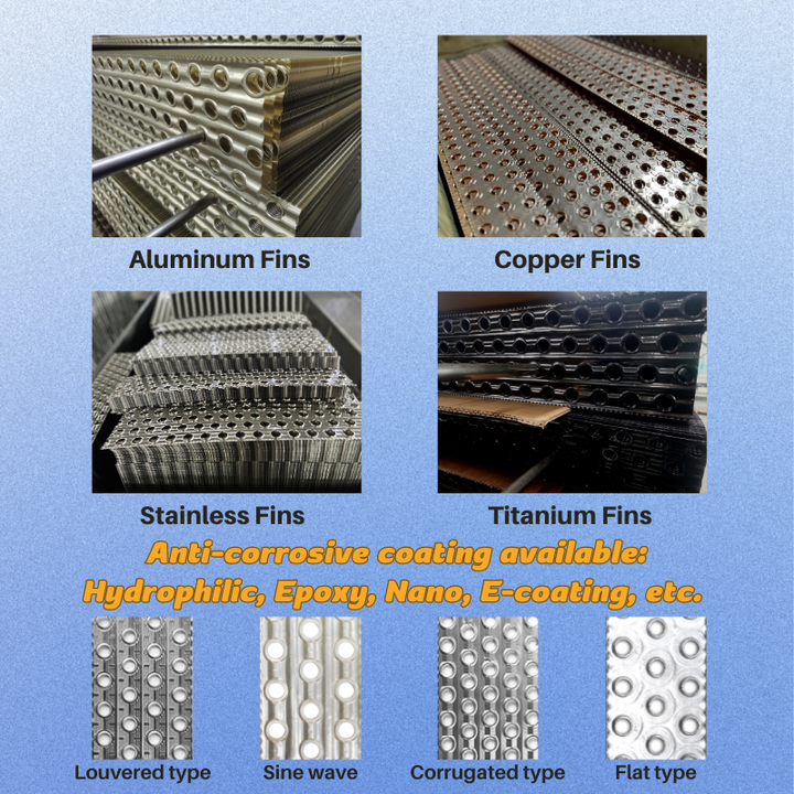 Ss304 Stainless Steel Fin Tube Steam Coil Air Heater