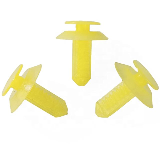 Auto Plastic Retaining Rivet PA66 Material Yellow Automotive Nylon Car ...