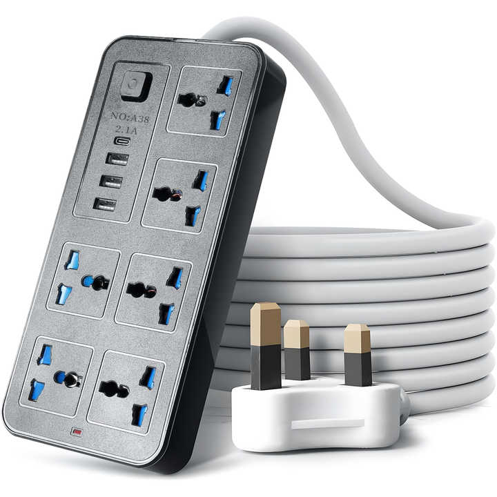 Stock Available 6-Way Universal Electrical Extension Socket 3M USB ...