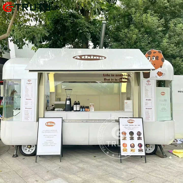 Street Side Road Food Cart - Fully Equipped Mobile Kitchen