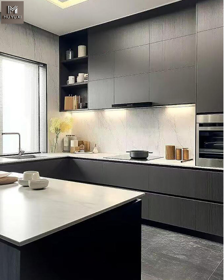 Modern Kitchen Cabinet Full Set Custom High Gloss Finish Doors ...