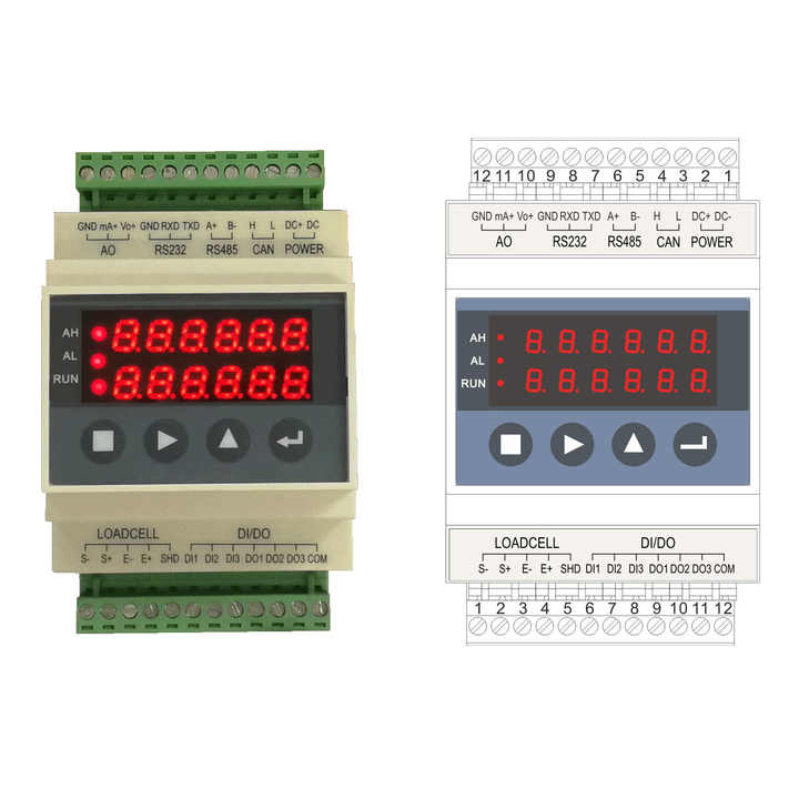24V RS485 Modbus RTU Weighing Scale - Digital Load Cell Transmitter