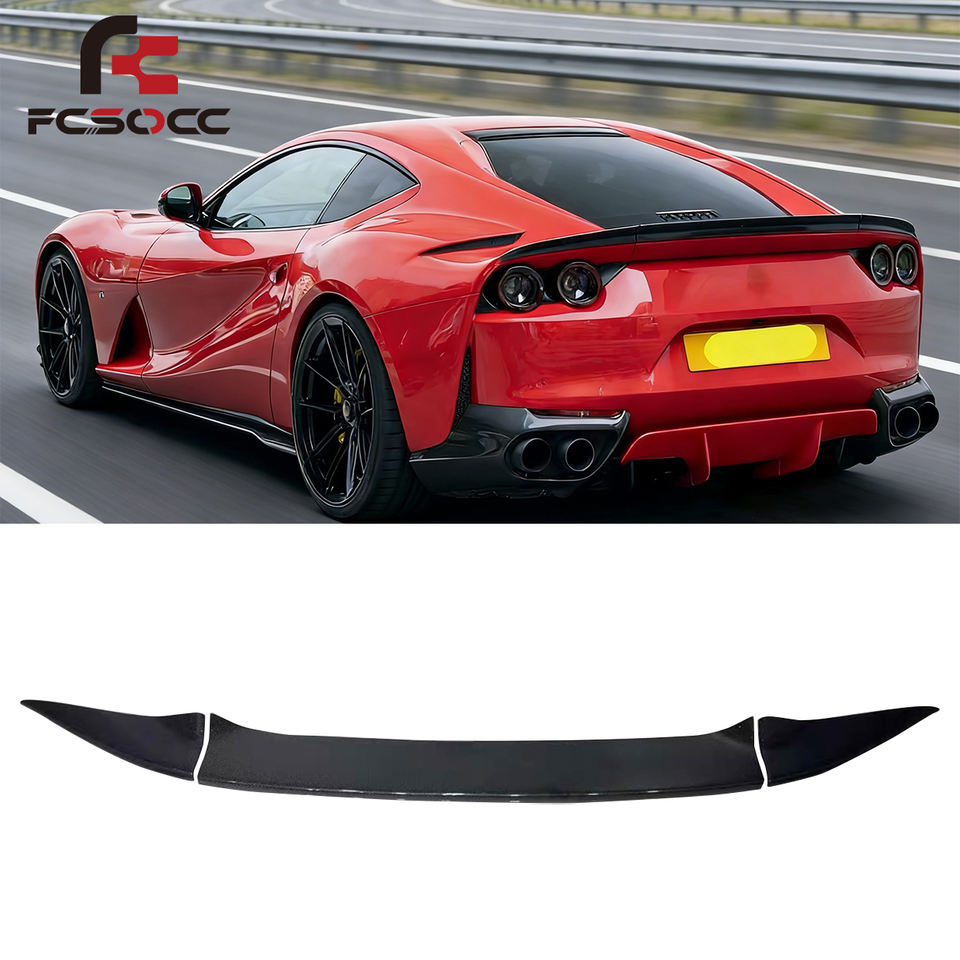 Dry Carbon Fiber Rear Spoiler for Ferrari 812 M Style Rear Wing Car ...