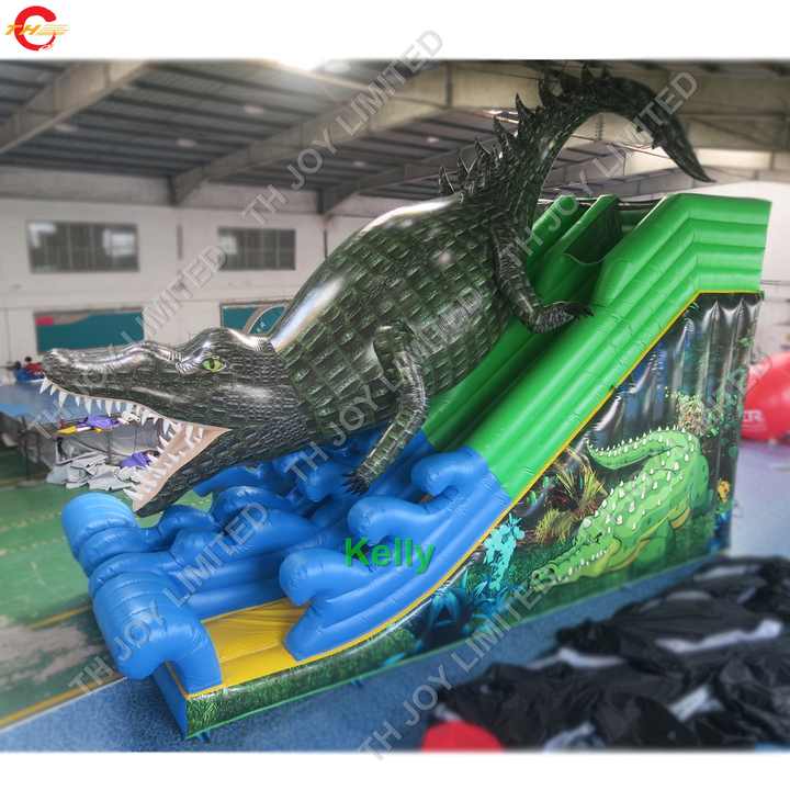 10x4m giant alligator inflatable slide commercial crocodile inflatable bouncer slide for sale Alibaba