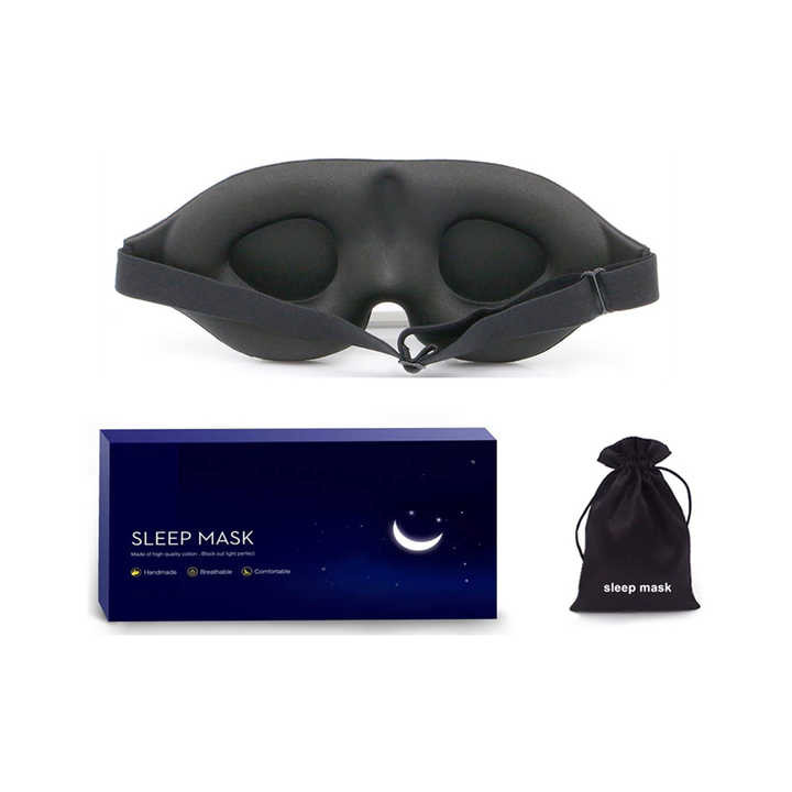 100% Blackout 3d Contoured Eye Mask For Sleeping Eyemask With ...