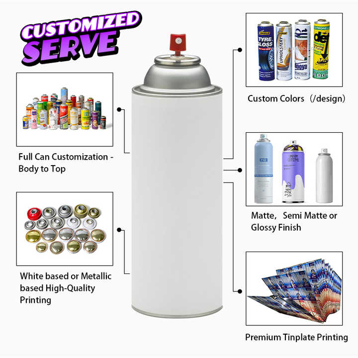 Cone and Dome Aerosol Tin Can Components Lids & Bottle Closures for ...