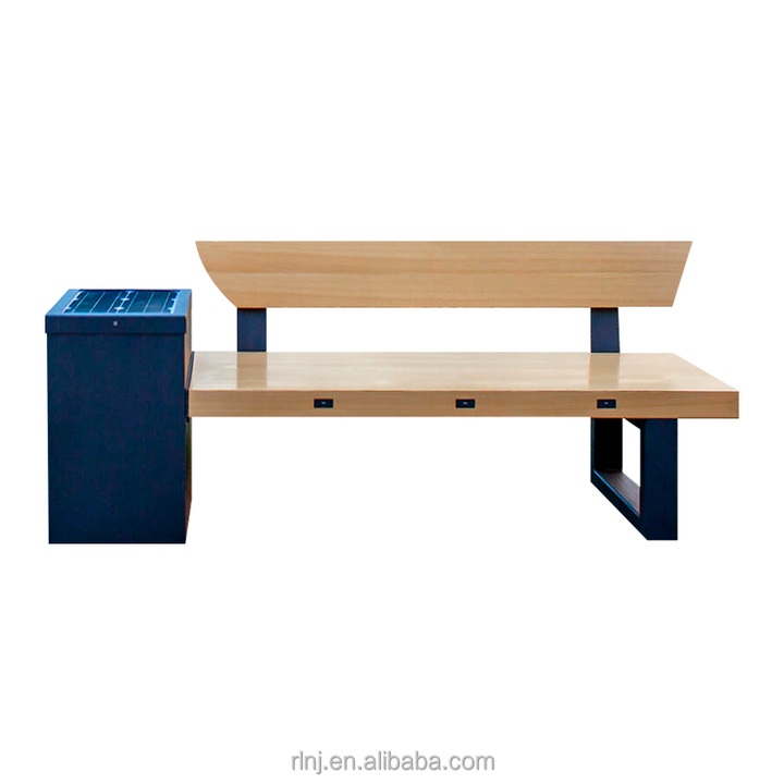 Solar Powered Garden Bench with LED Lights & Bluetooth Audio - Outdoor ...